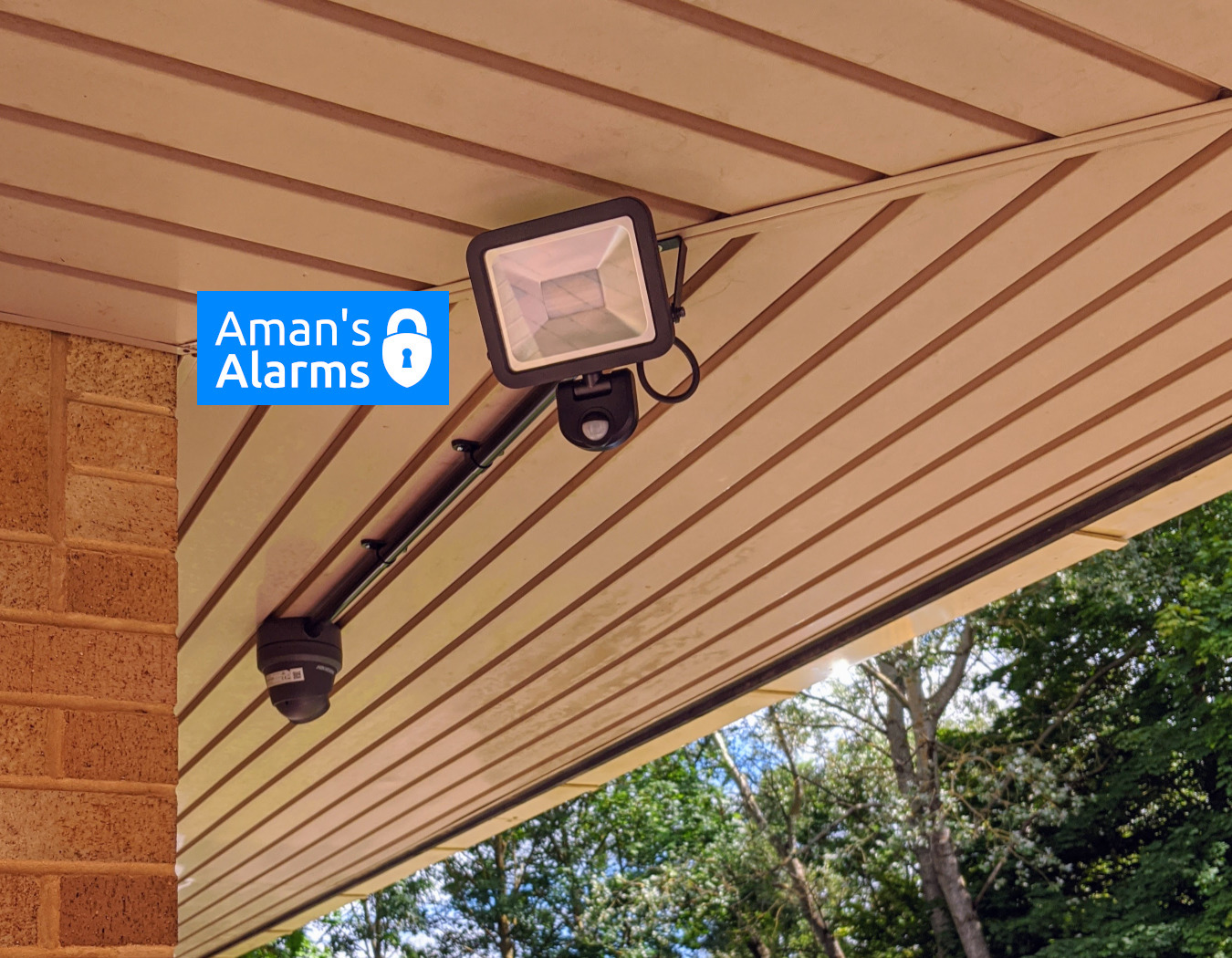 Aman's Alarms – LED security lighting installation in Coventry